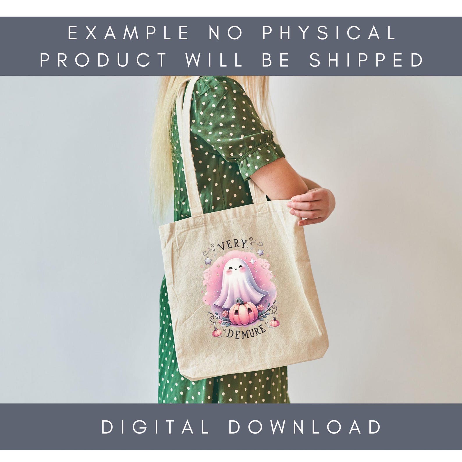 Very Demure Halloween PNG Sublimation File Pretty in Pink Ghost Digital ...