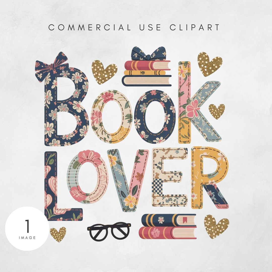 Book Lover PNG, Trendy Bookworm Design, Cozy Reading Clipart, Digital ...