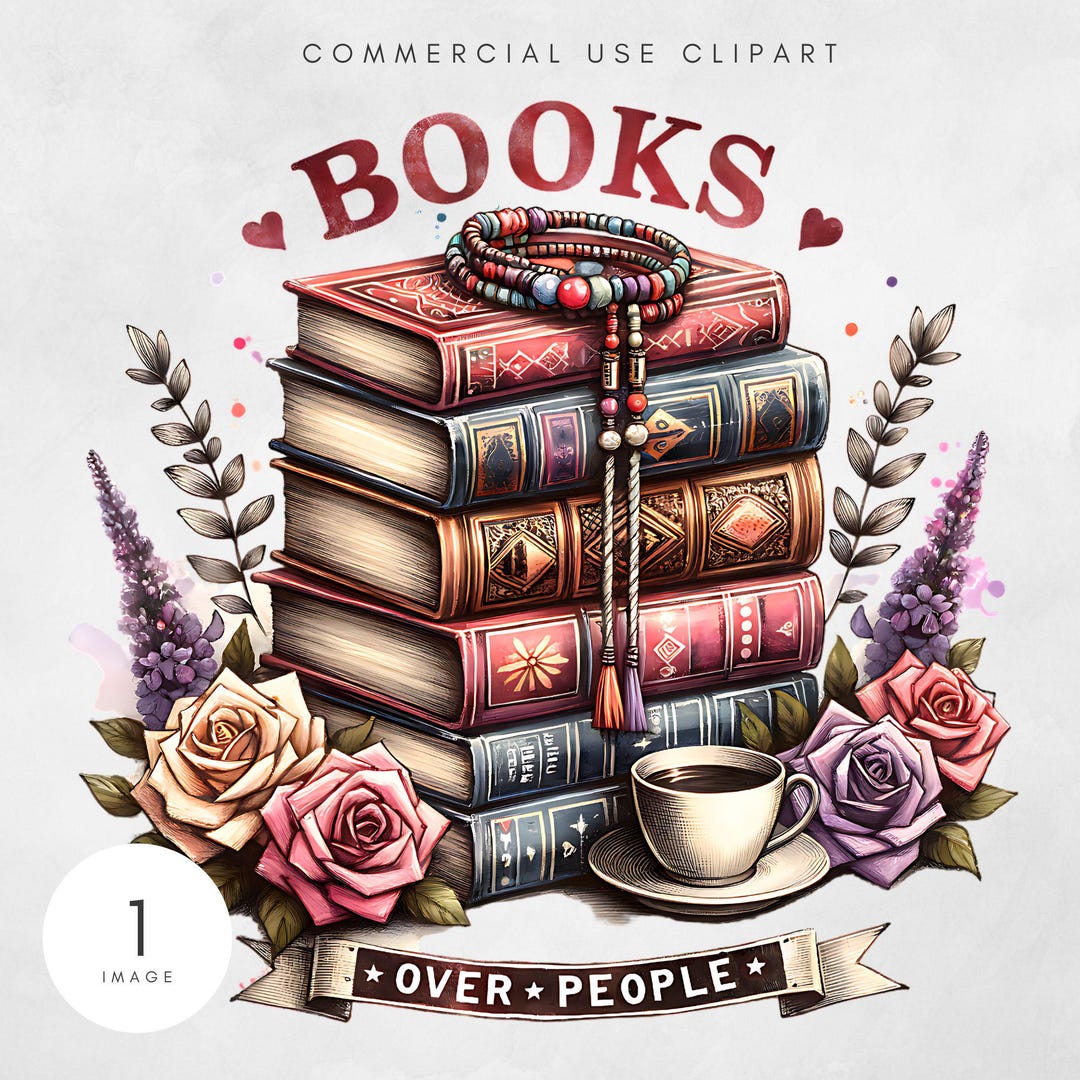 I Like Books More Than People PNG, Book Png, Reading Png, Digital ...