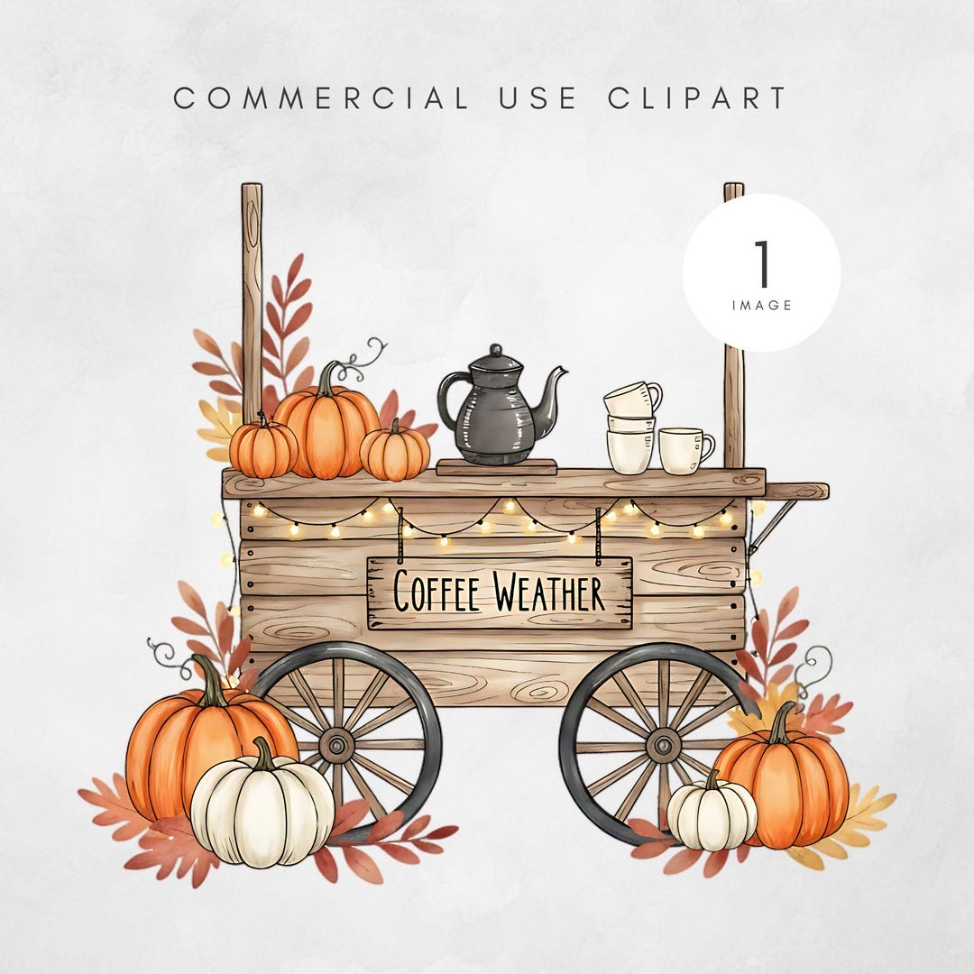 Coffee Weather PNG: Cozy Fall Sublimation Design, Digital Download for ...