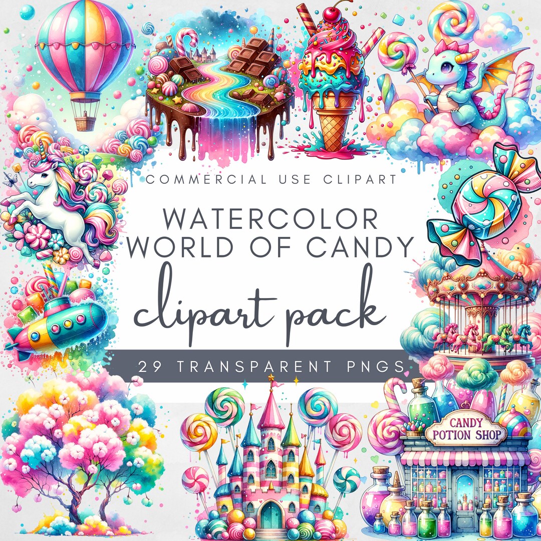 Candy-themed Landscapes PNG Clipart Bright and Fun Images Transparent ...