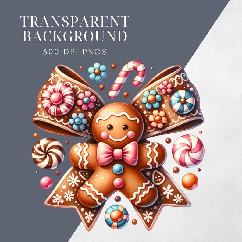 Christmas Coquette Bow Png,christmas Sublimation Designs,gingerbread ...