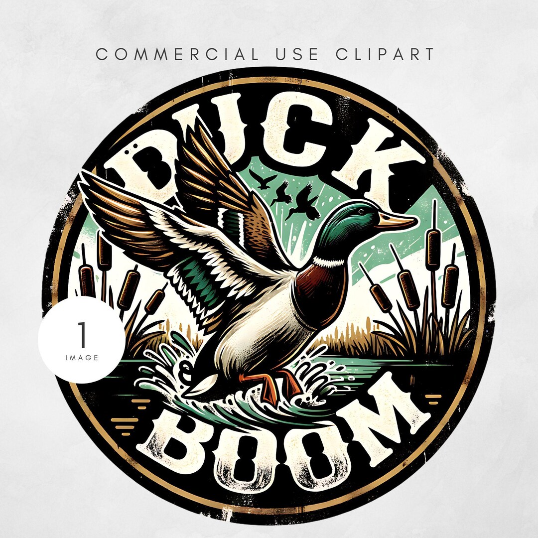 Duck Duck Boom PNG File, Camo Duck Sublimation Design, Duck Hunting ...