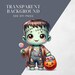 Cute Halloween PNG Kawaii Frankenstein Digital Design for Kids ...