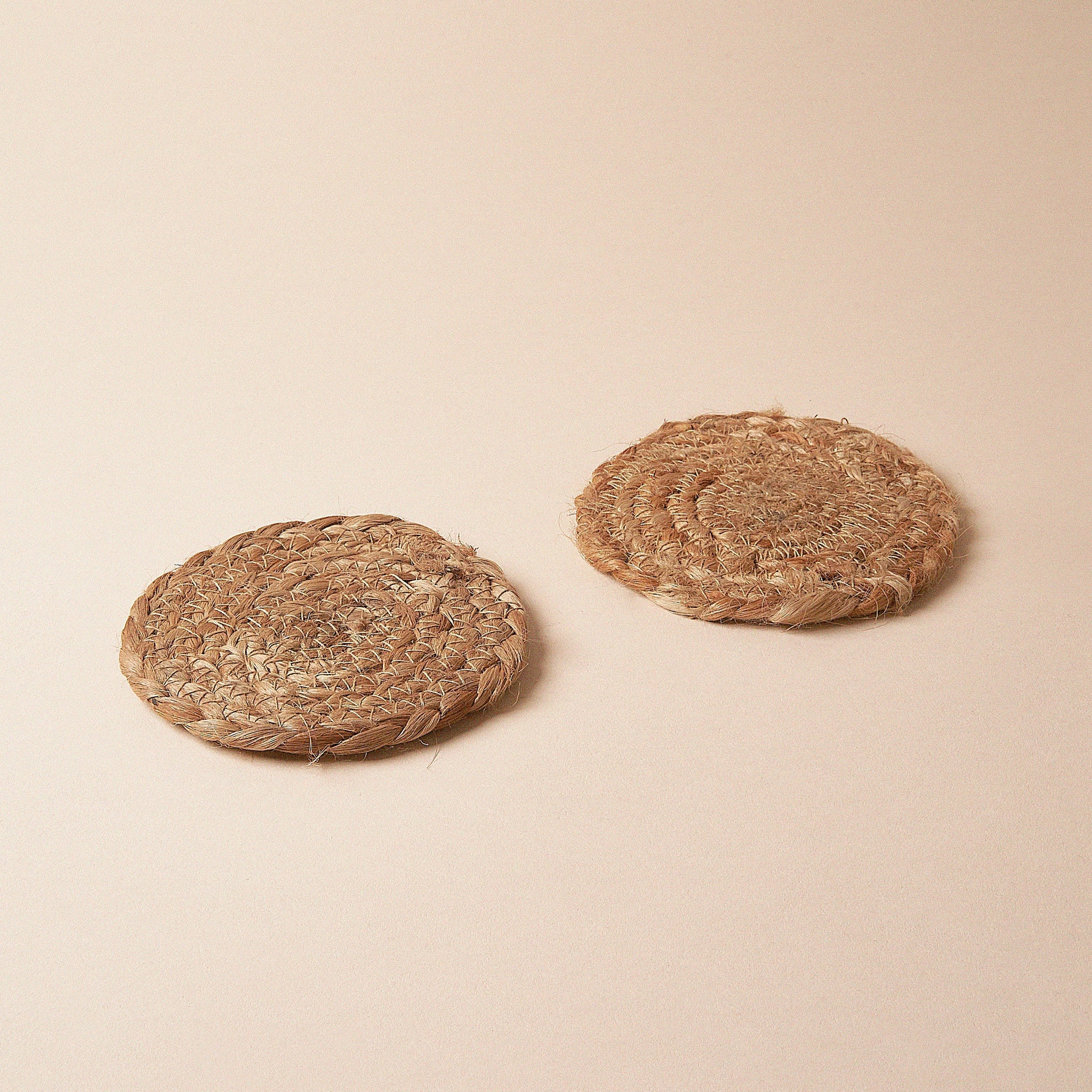 Natural Jute Coastersset of 2 - Etsy