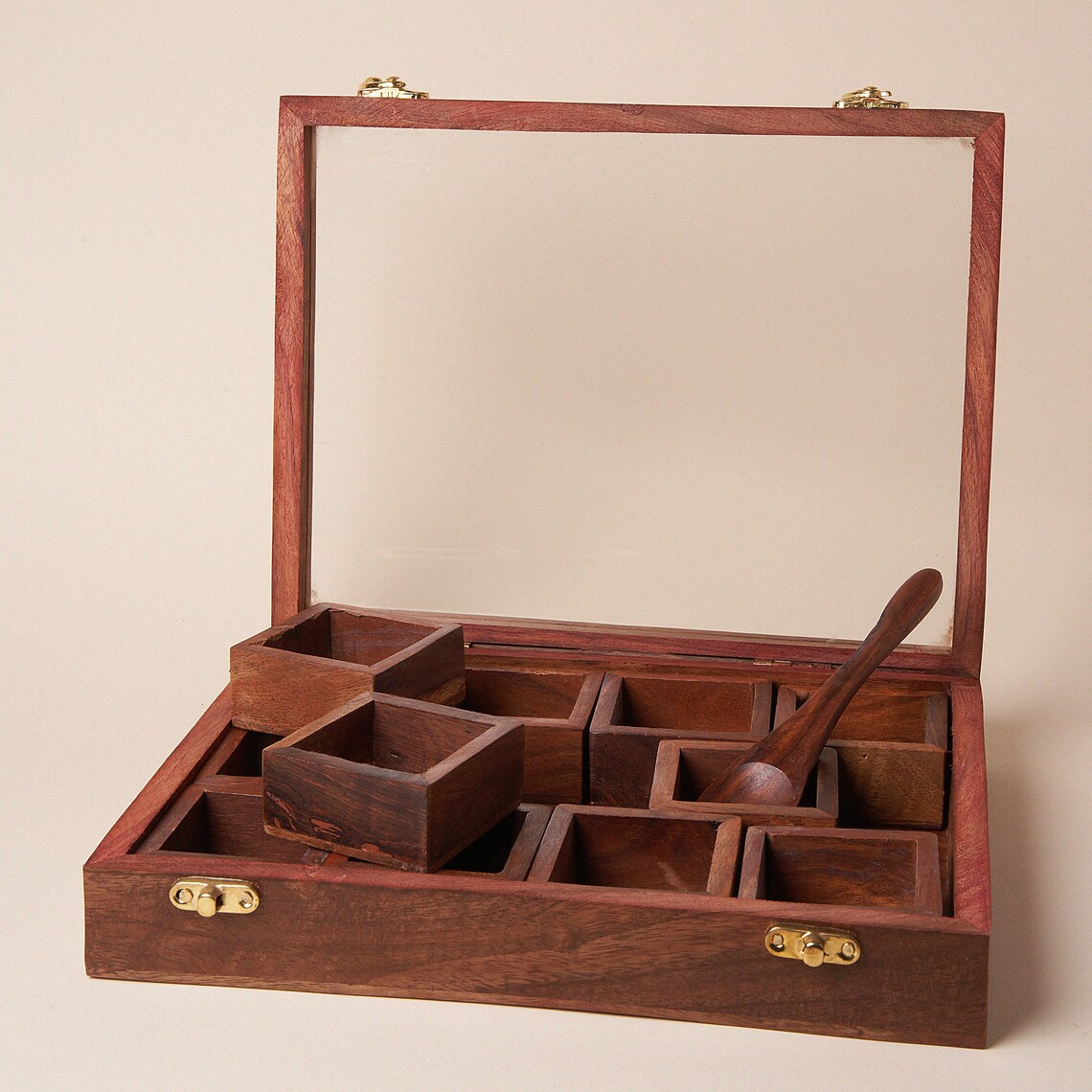 Spice Box With Spoon - Etsy
