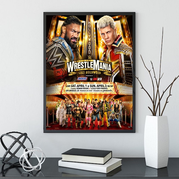Wwe Wrestlemania 39 Poster - Etsy