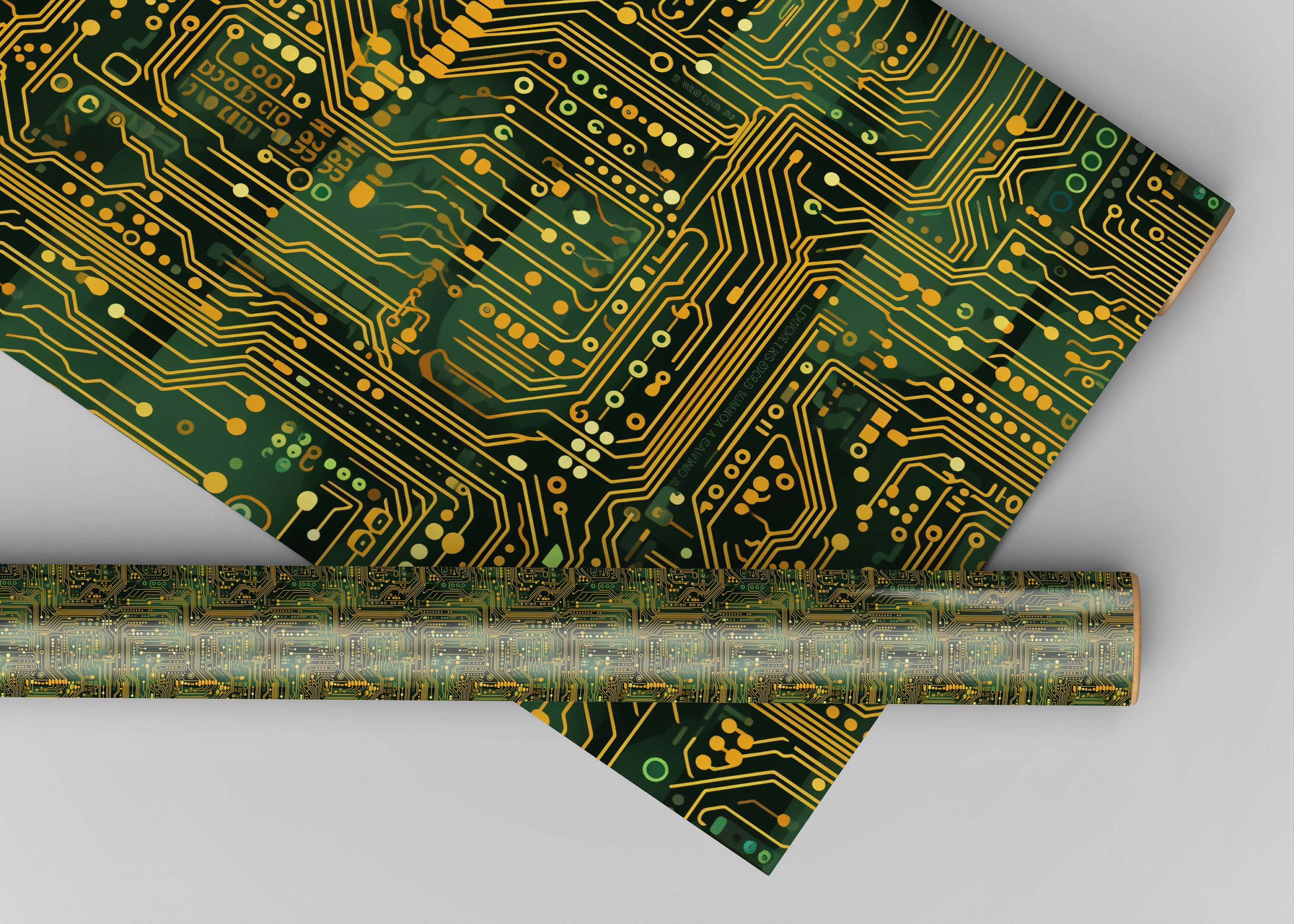 Circuit Board Seamless Pattern Set of 5 Circuit Board Printable Paper ...