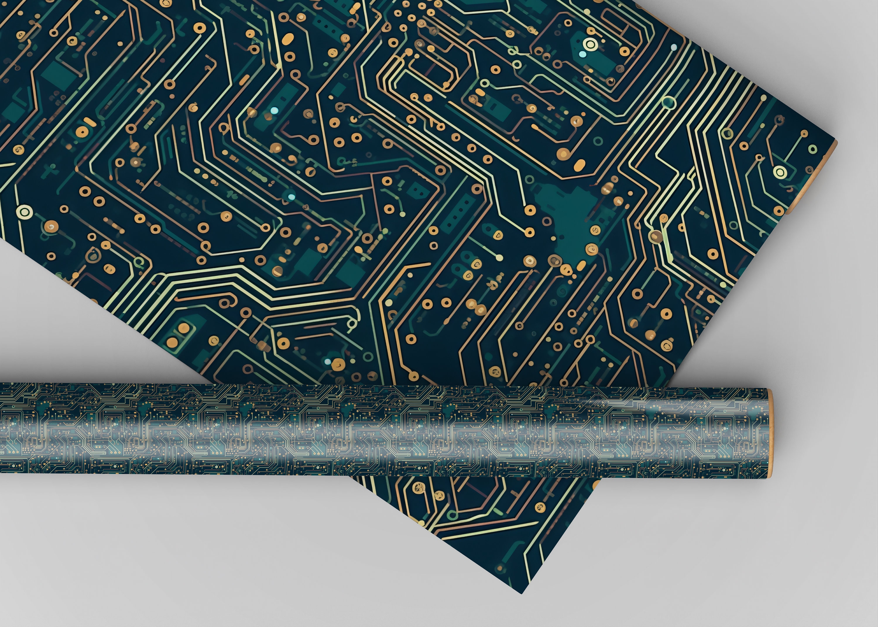 Circuit Board Seamless Pattern Set Of 5 Circuit Board Printable Paper Digital Scrapbook