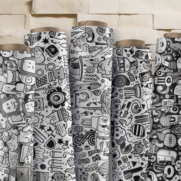 Doodle Pattern - Etsy