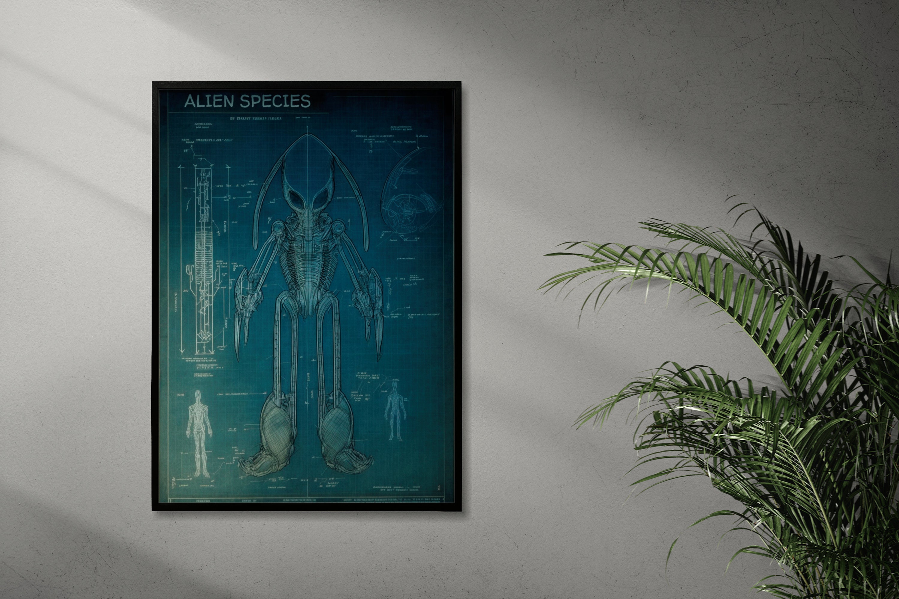 Alien Species Blueprint | Aliens | Sci-fi | Futuristic | Colourful ...