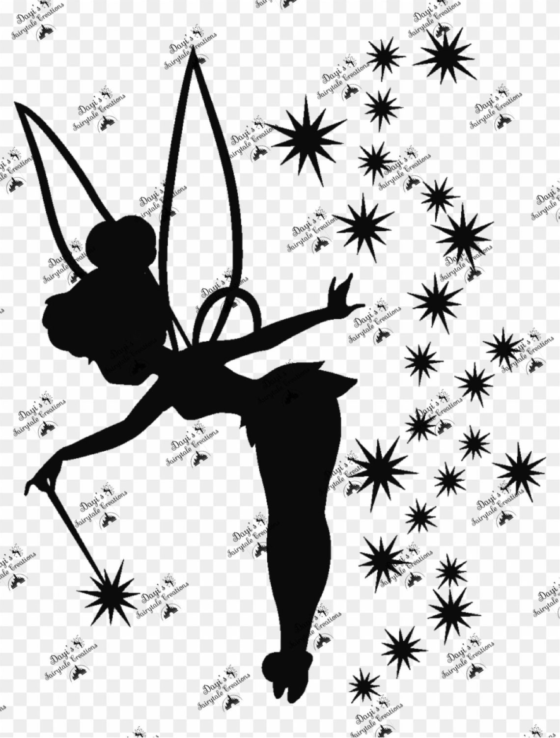 Tinkerbell-silhouette Digital Download PNG - Etsy