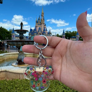 Flower Mickey Keychain | Disney Keychain | Mickey Bag Charm | Mickey ...