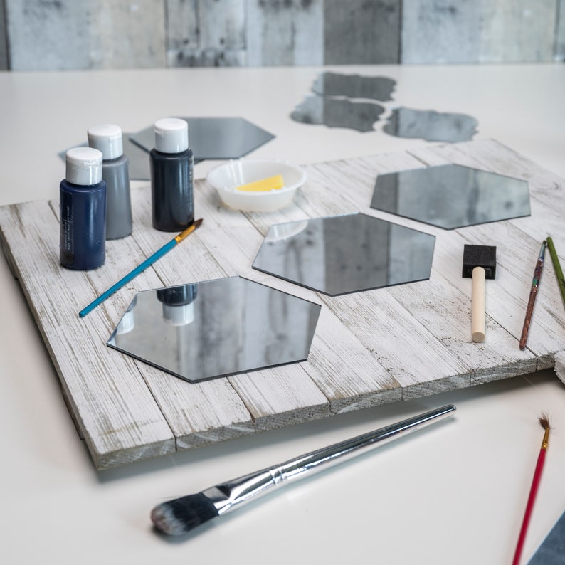 Honeycomb Hexagon Mirror Tiles – 3 mm Shatter‑proof Acrylic Wall Decor ...