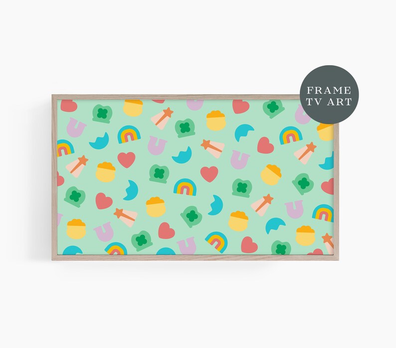 Lucky Charm Birthday Party Flag Banner Editable Modern Lucky - Etsy