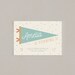 Pennant Birthday Party Invitation, Editable Retro Teal Flag Party ...