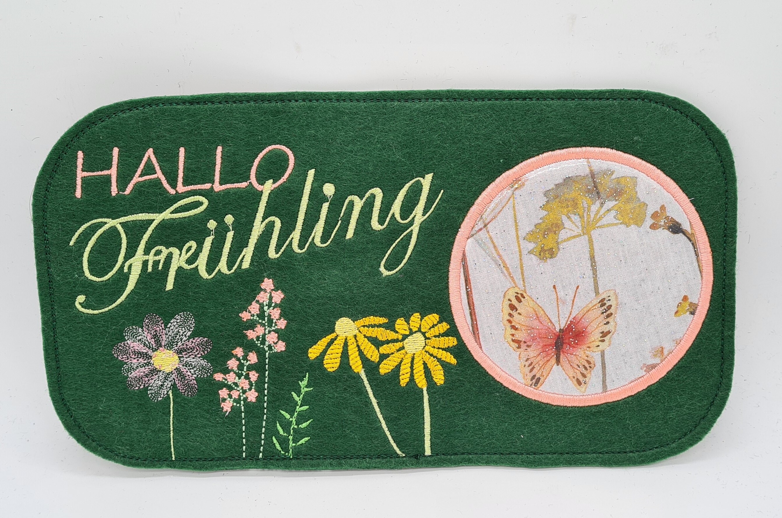 Embroidery File Mug Rug Spring ITH Mug Carpet - Etsy