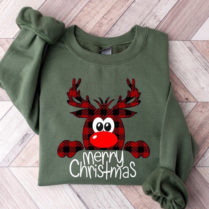 Peeping Reindeer - Etsy