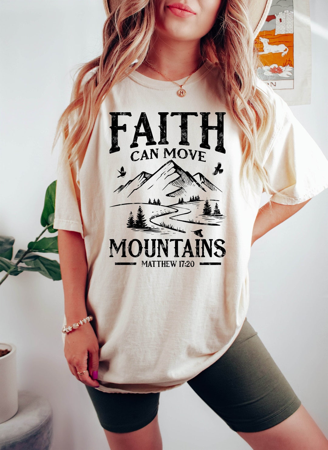 Faith Can Move Mountains Shirt, Christian Tshirts, Bible Verse Shirt ...