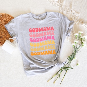 Retro Godmother Shirt for Mother's Day, God Mother Proposal, Godmom ...
