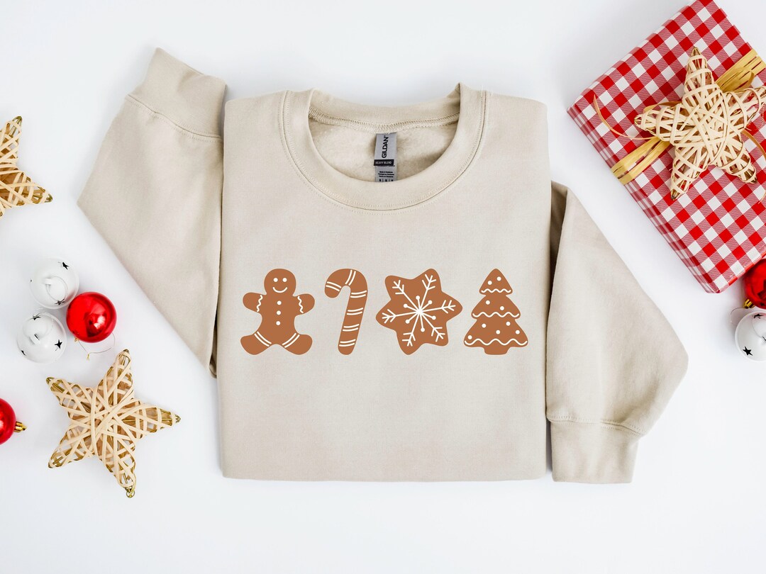 Gingerbread Sweatshirt, Christmas Sweatshirt for Women, Gingerbread ...