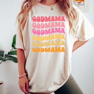 Retro Godmother Shirt for Mother's Day, God Mother Proposal, Godmom ...