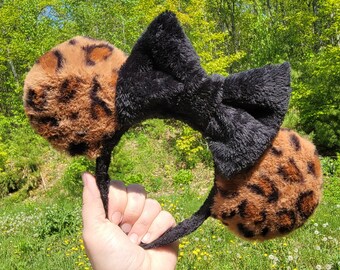 Leopard Print Mouse Ears, Jungle Cruise Inspired Ears, Animal Kingdom ...