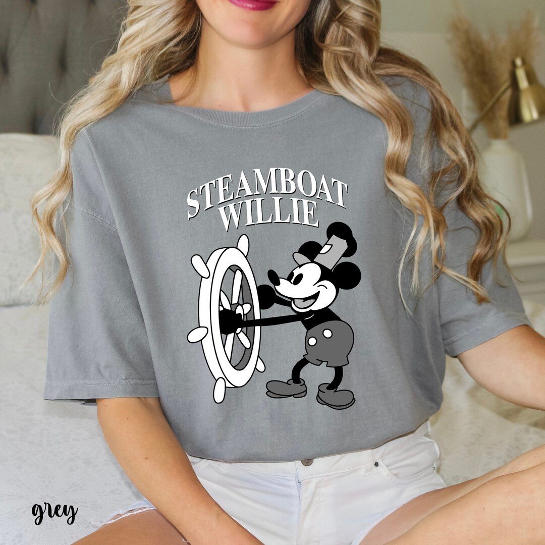 Comfort Color Classic Steamboat Willie Unisex Shirt - Etsy
