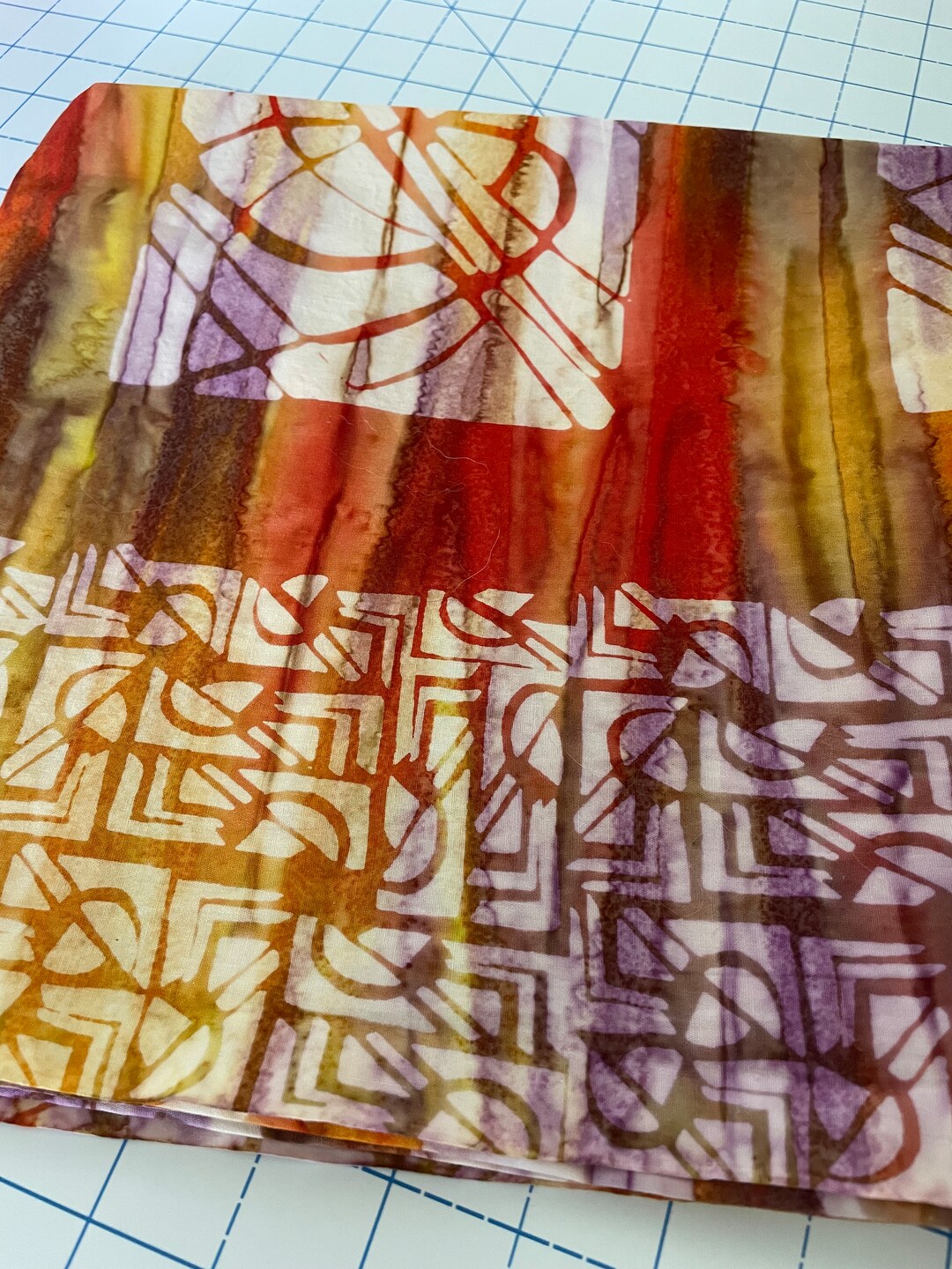 Batik Tropical Palm Leaf Fabric - Etsy