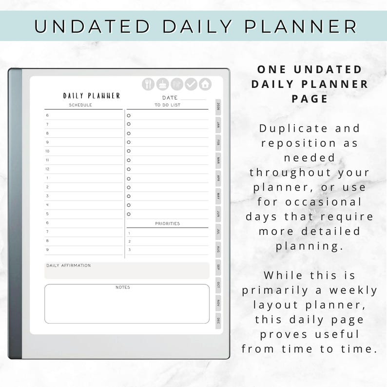 Remarkable 2 Digital Planner 2026 | 3 Styles Included Hyperlinked Top ...