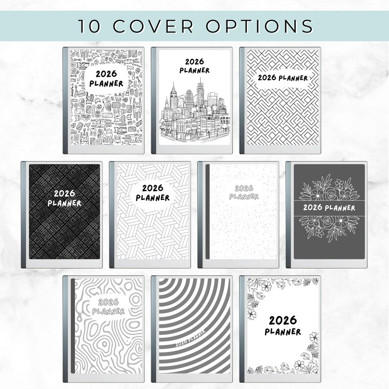 Remarkable 2 Digital Planner 2026 | 3 Styles Included Hyperlinked Top ...