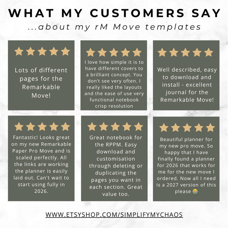 2026 Digital Planner for Remarkable Paper Pro MOVE | WEEKLY Planner ...