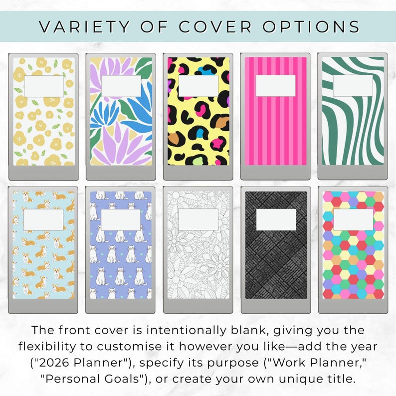 2026 Digital Planner for Remarkable Paper Pro MOVE | Hyperlinked WEEKLY ...