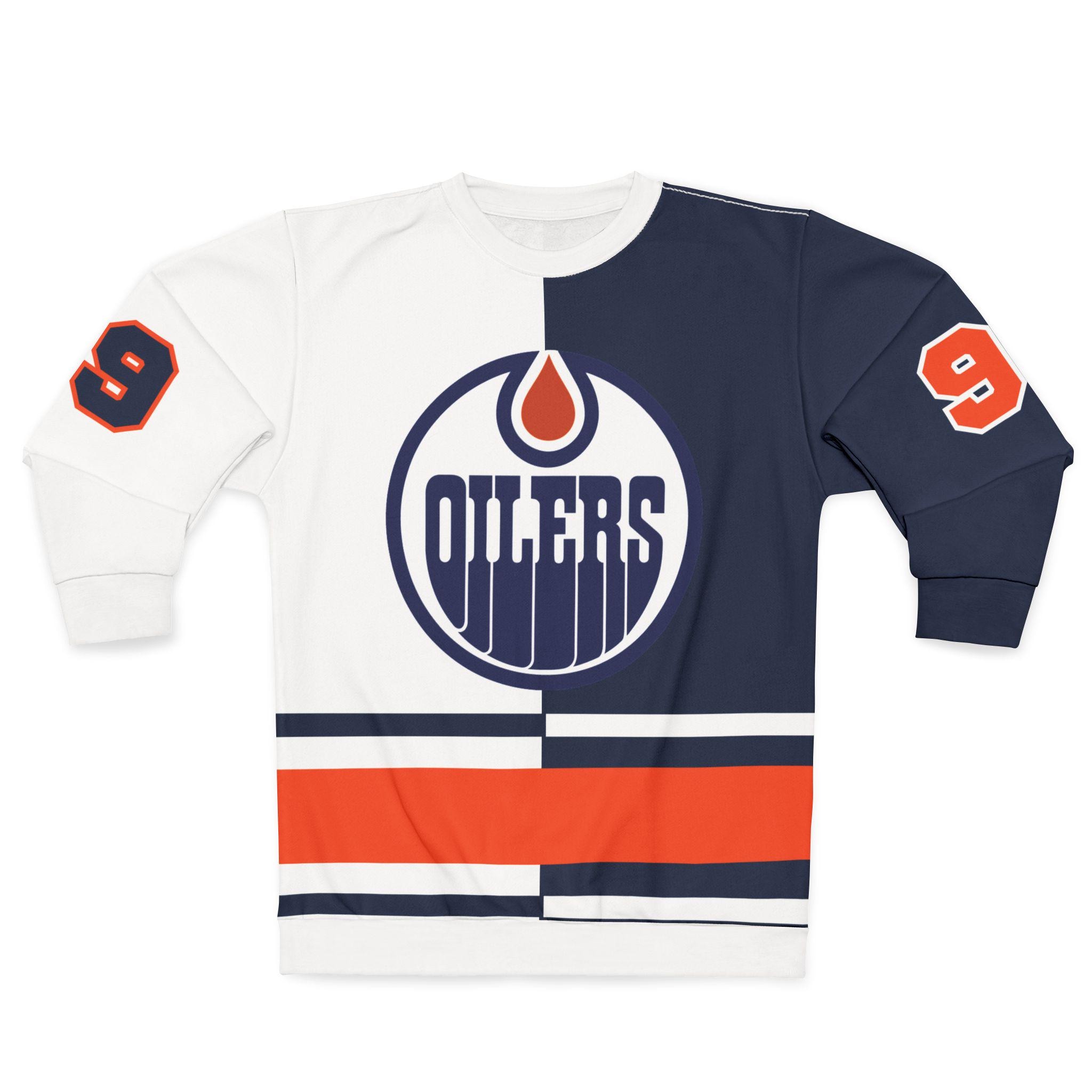 Wayne Gretzky Edmonton Hockey Sweater - Retro Sports Sweatshirt, Gift ...