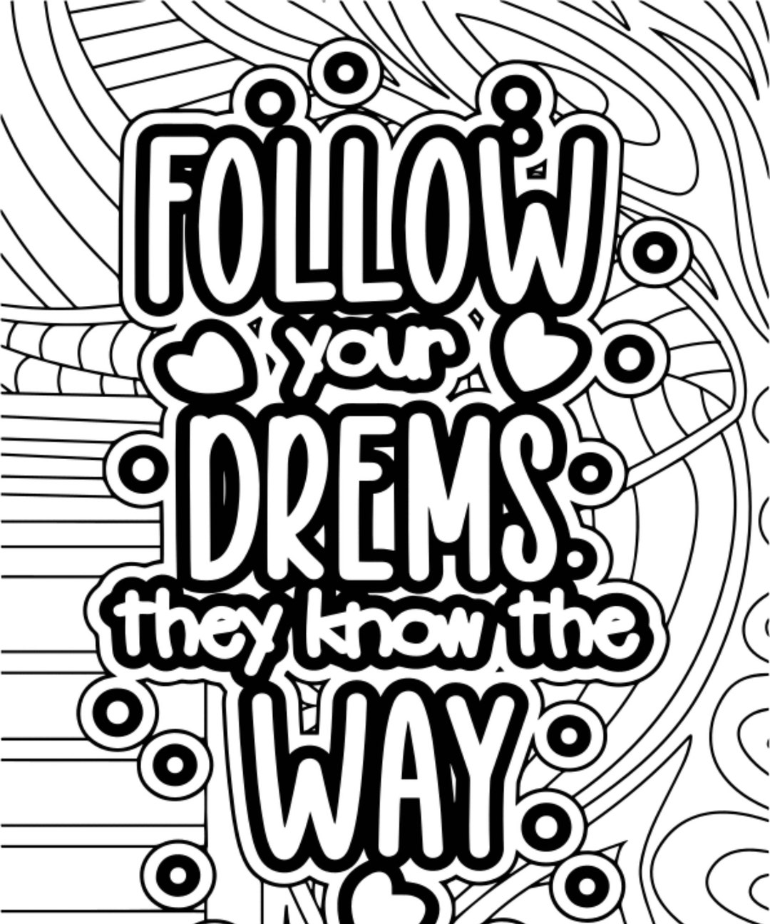 Motivation Phrases 32 Coloring Pages of Motivation - Etsy