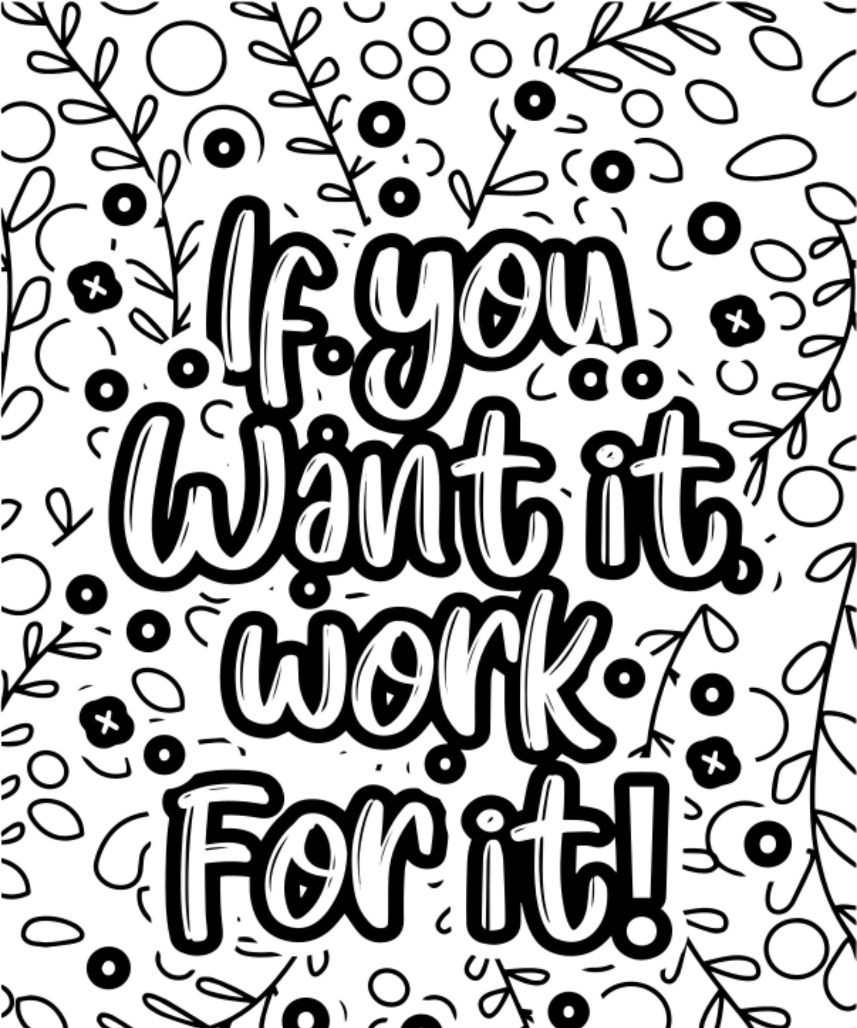 Motivation Phrases 32 Coloring Pages of Motivation - Etsy