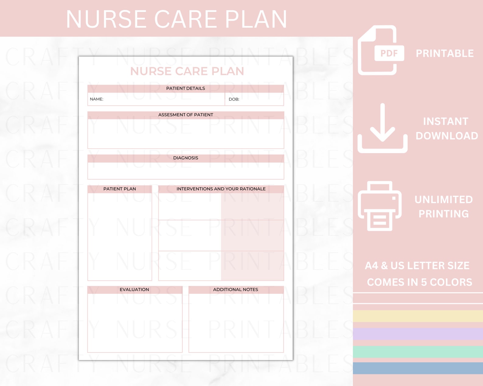 Nursing Care Plan, Nursing Notes, Nursing Template, Nursing Study Guide ...