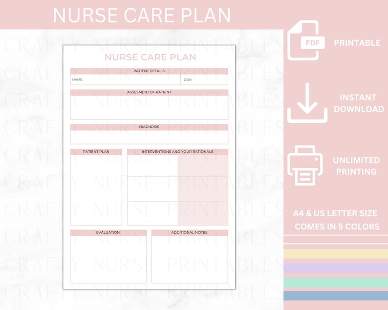 Nursing Care Plan, Nursing Notes, Nursing Template, Nursing Study Guide ...