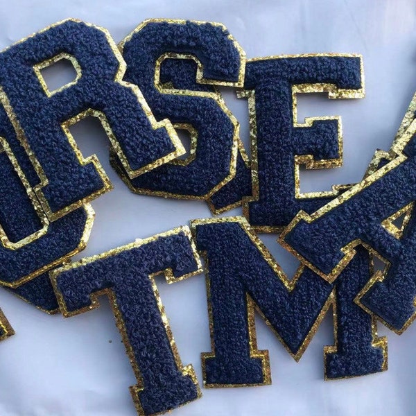 Gold Glitter Letters - Etsy