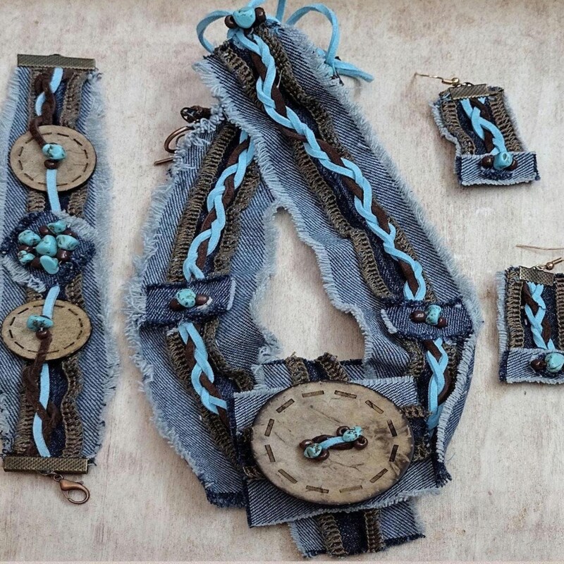 Denim Jewelry - Etsy
