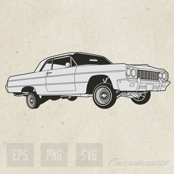 Lowrider Car Stencil - Etsy