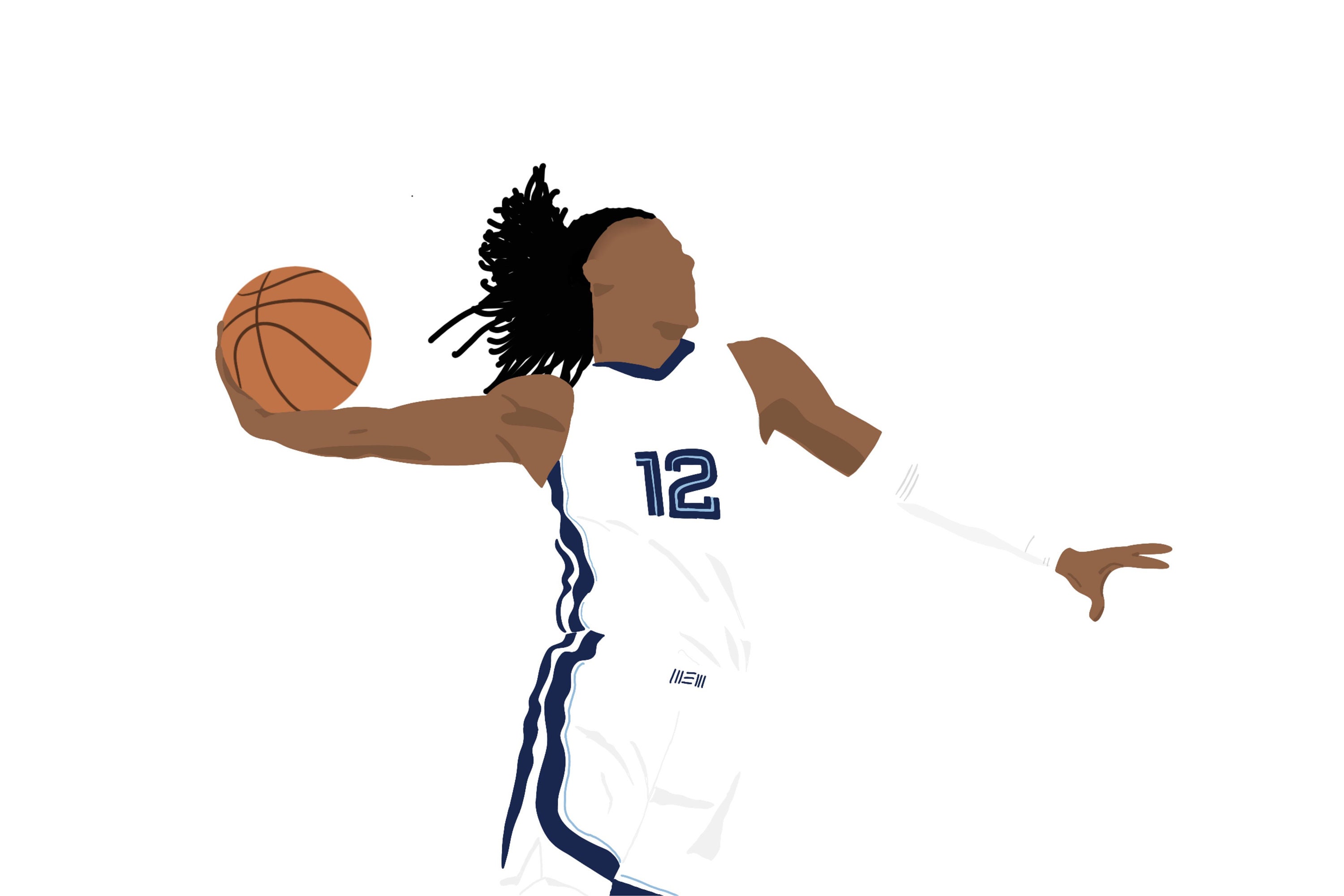 Ja Morant Digital Download Ja Morant Poster Ja Morant Art - Etsy