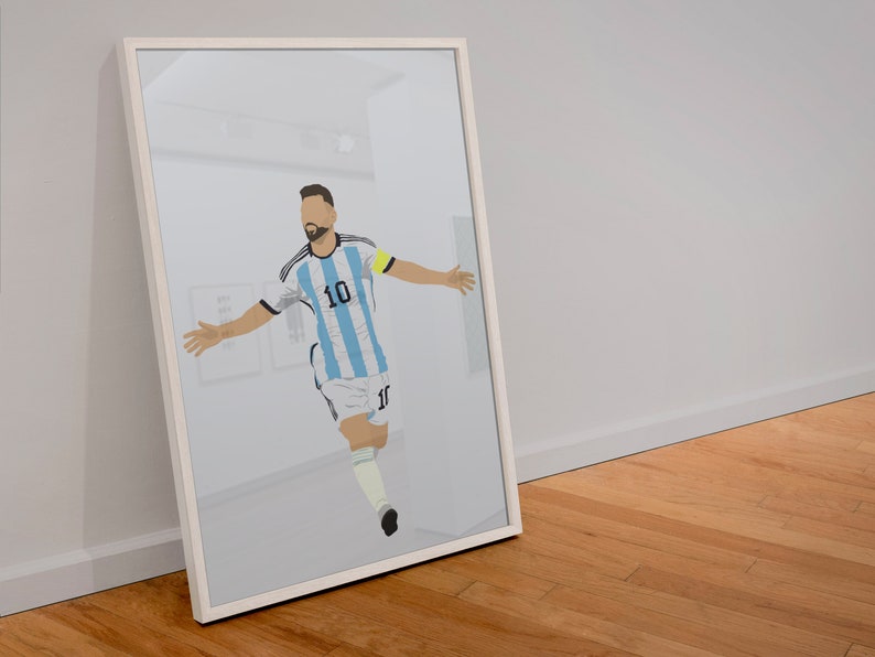 Lionel Messi Digital Download Messi Poster Football Art paris Saint ...