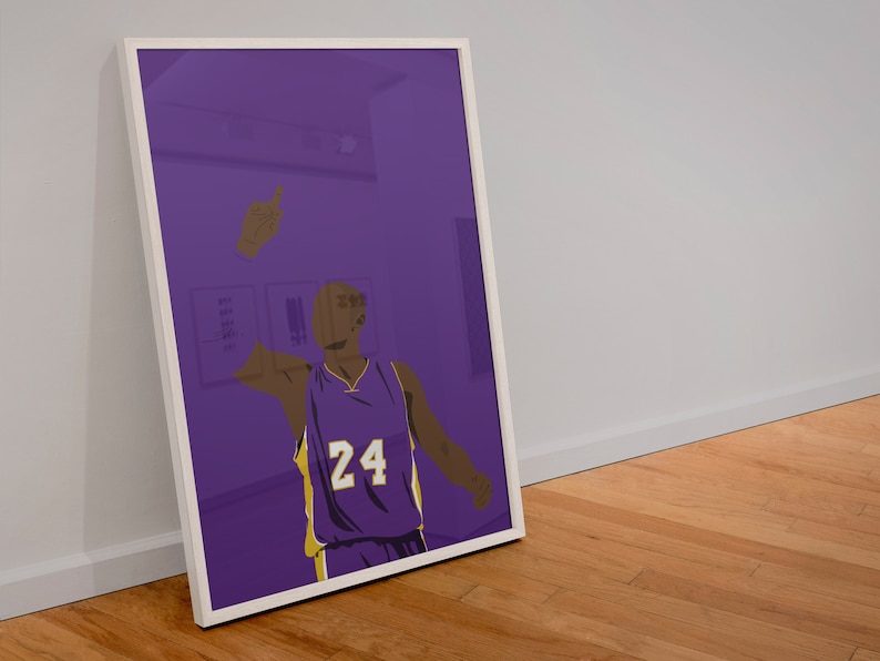 Kobe Bryant Digital Download Kobe Bryant Poster Black Mamba Art lakers ...