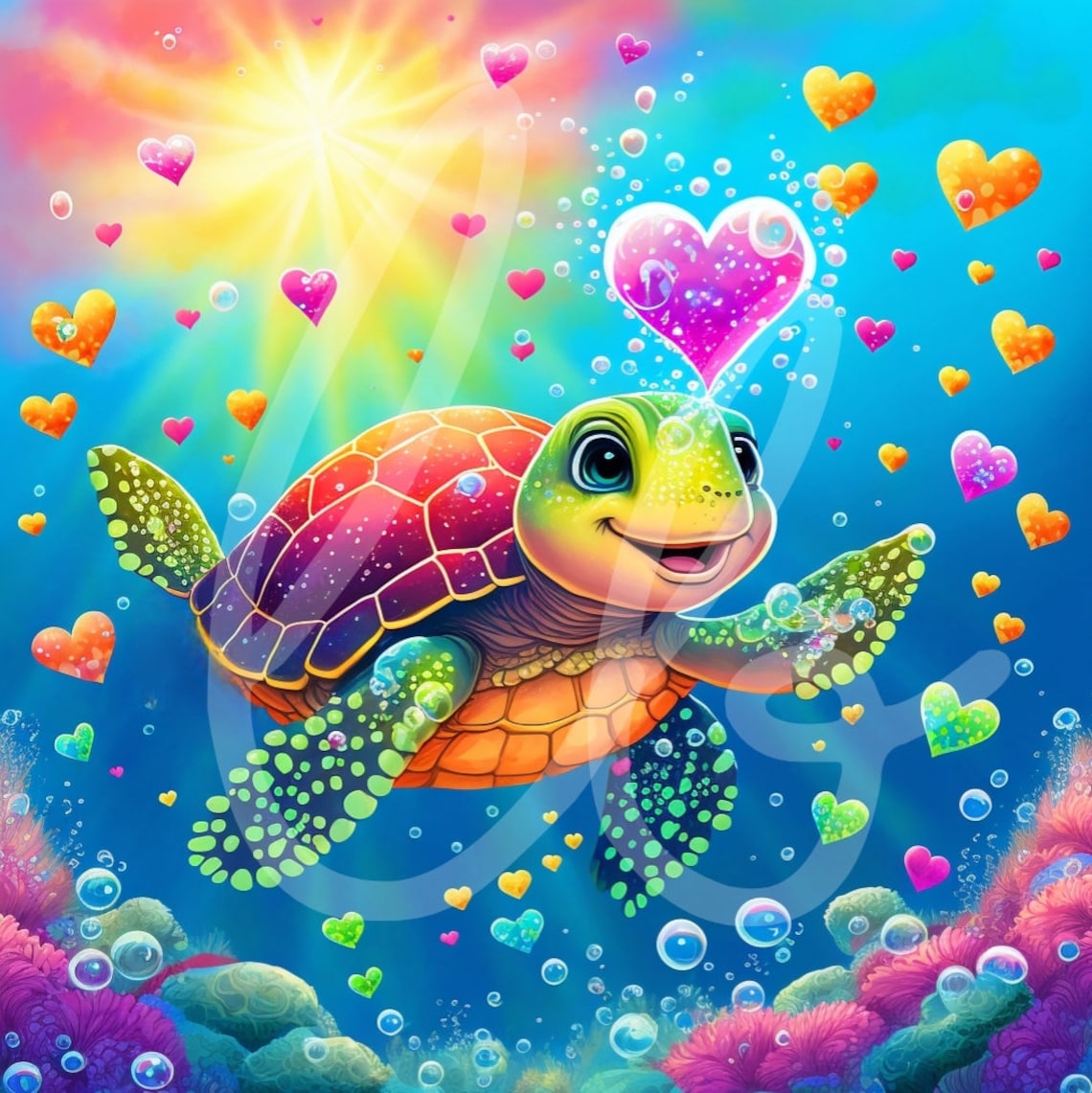 4 Turtle Digital Files - Etsy