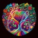 4 Rainbow Colors Tree of Life Digital Files - Etsy
