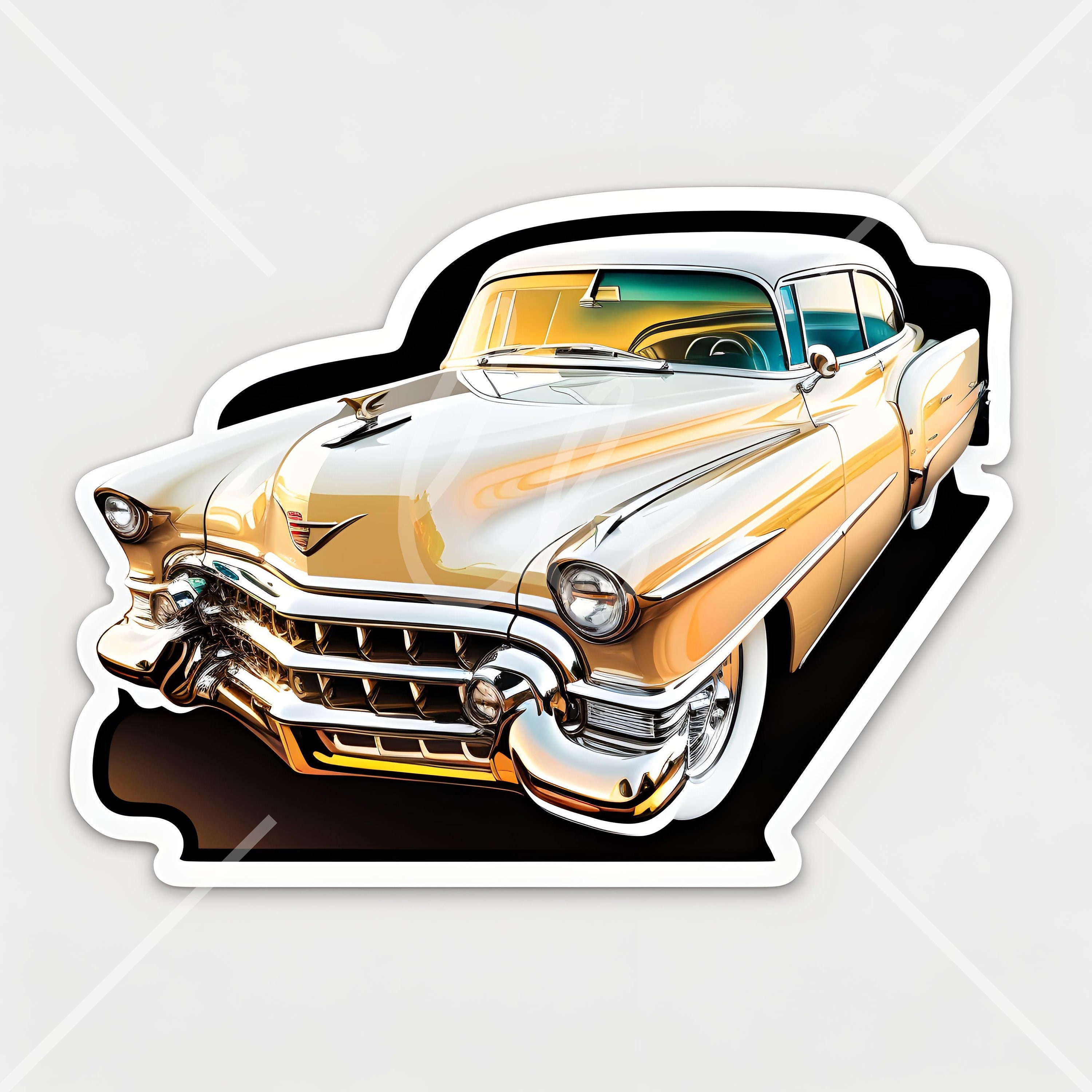 4 Classic Car Stickers - Etsy