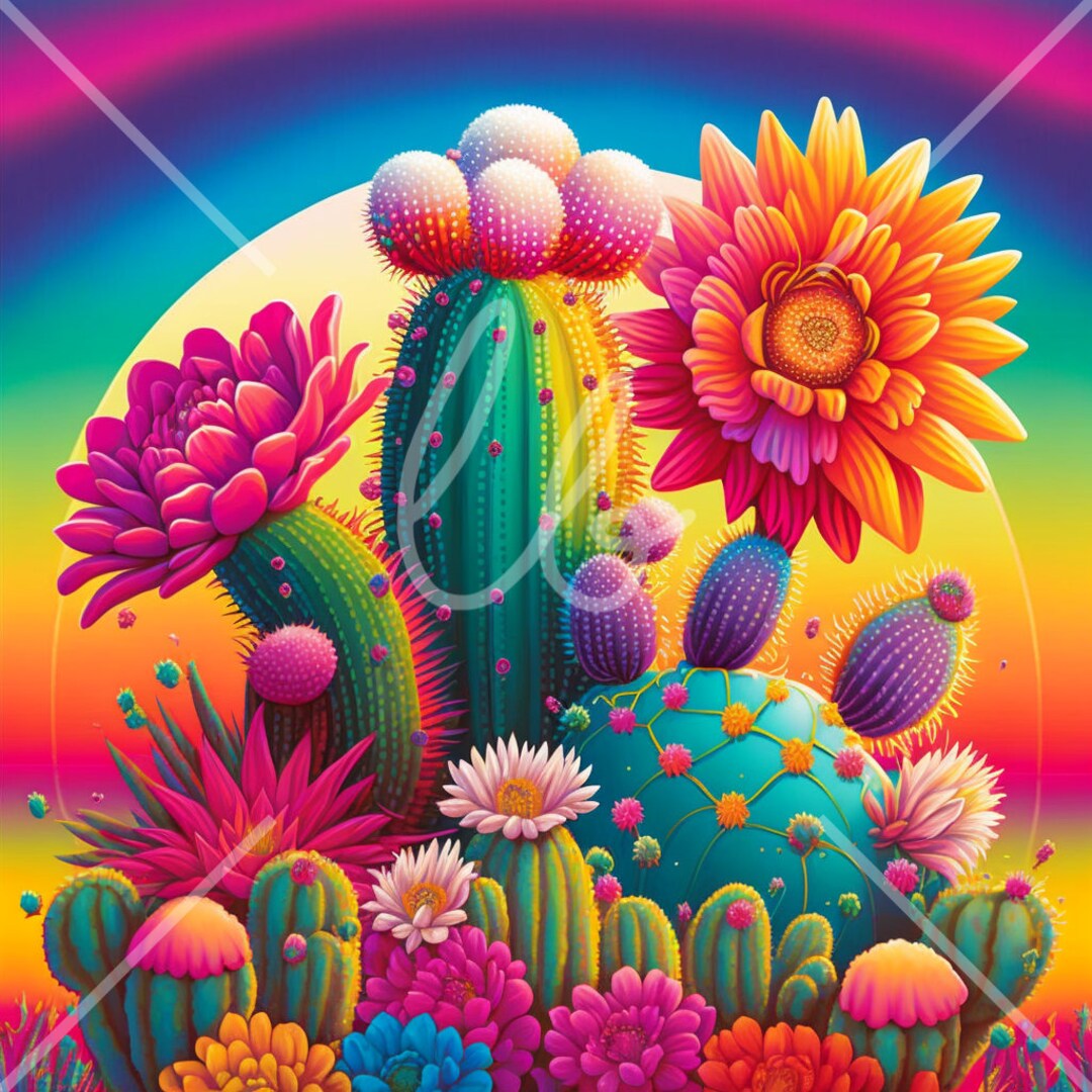 Cute Desert Cactus Digital File - Etsy