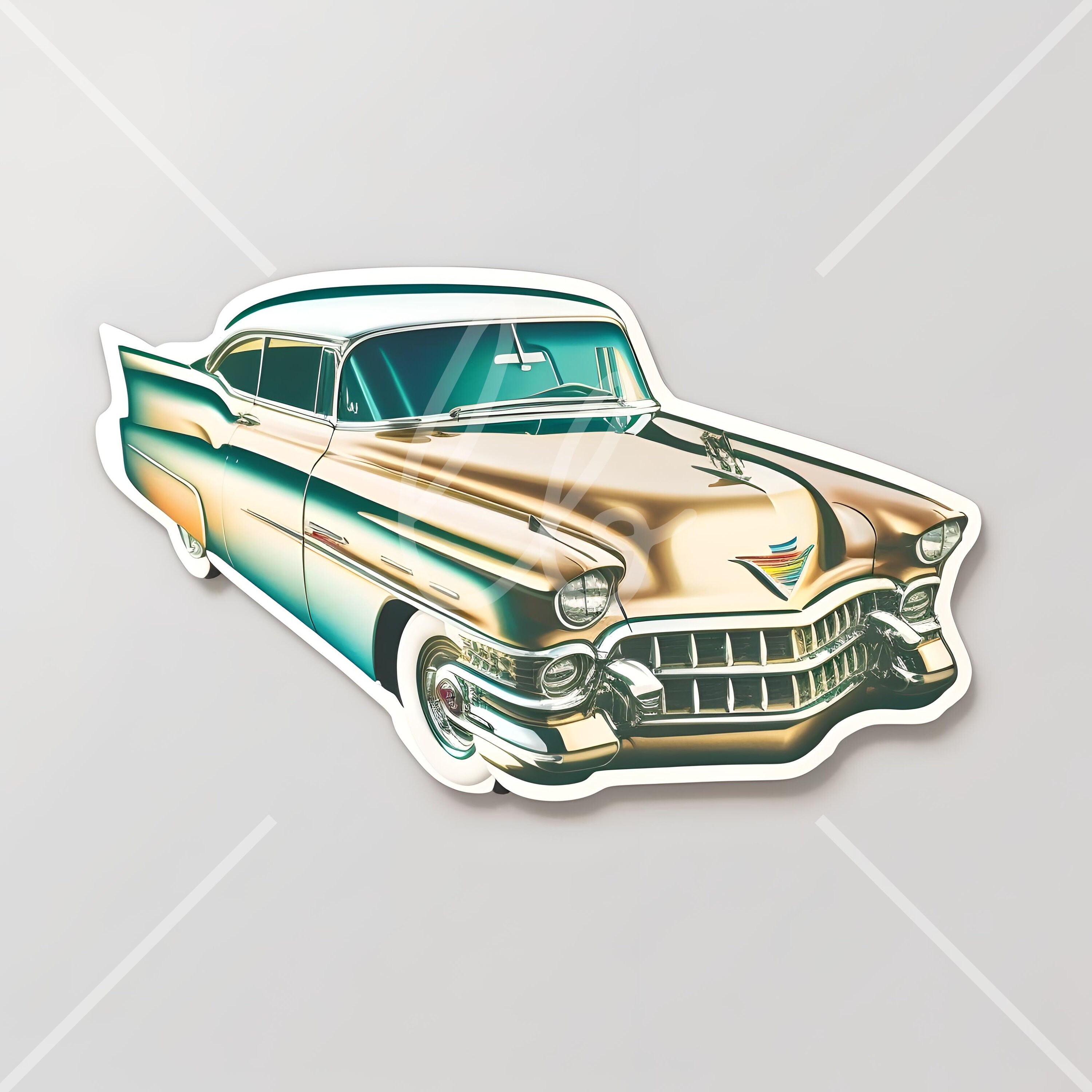 4 Classic Car Stickers - Etsy