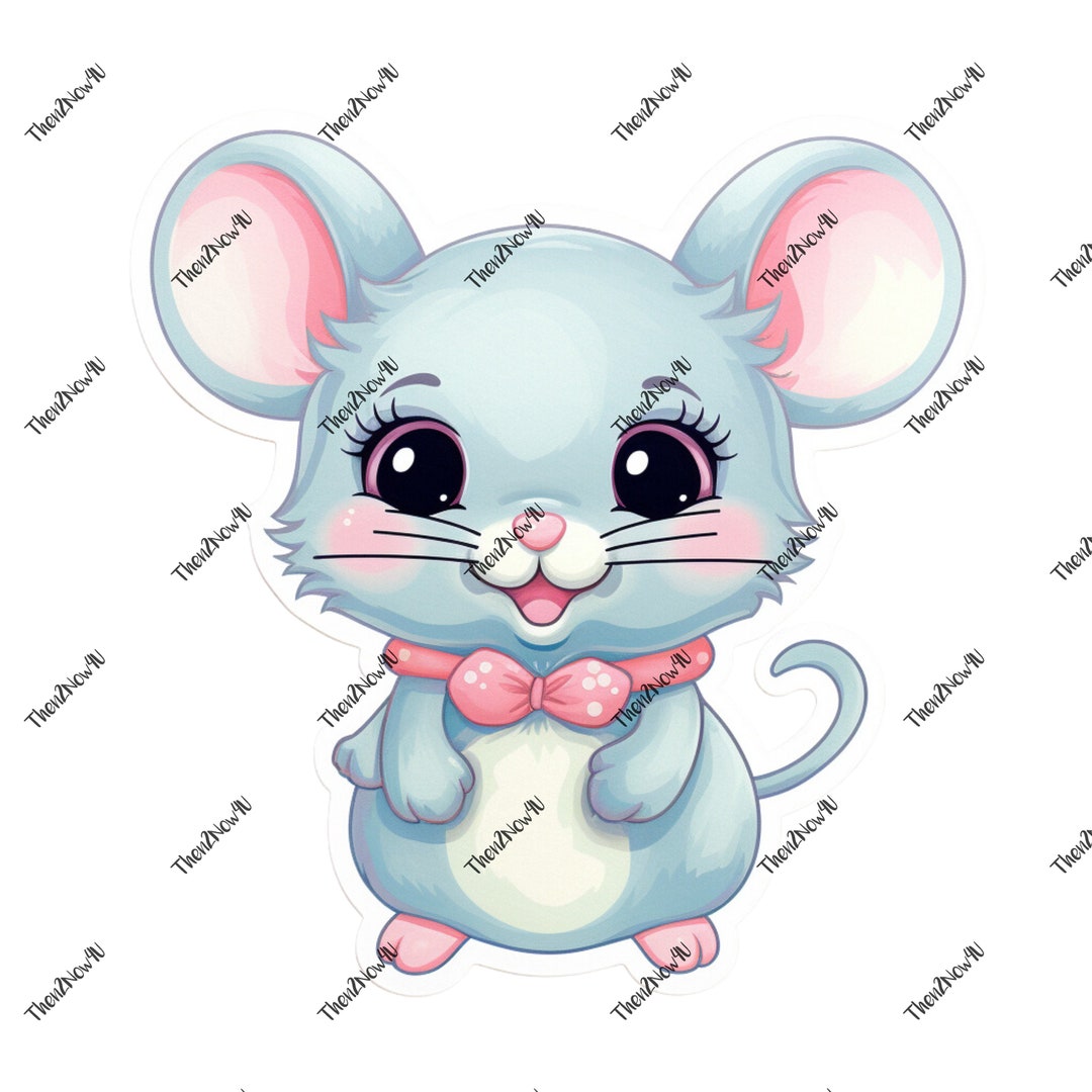 3 Adorable Mouse Stickers - Etsy